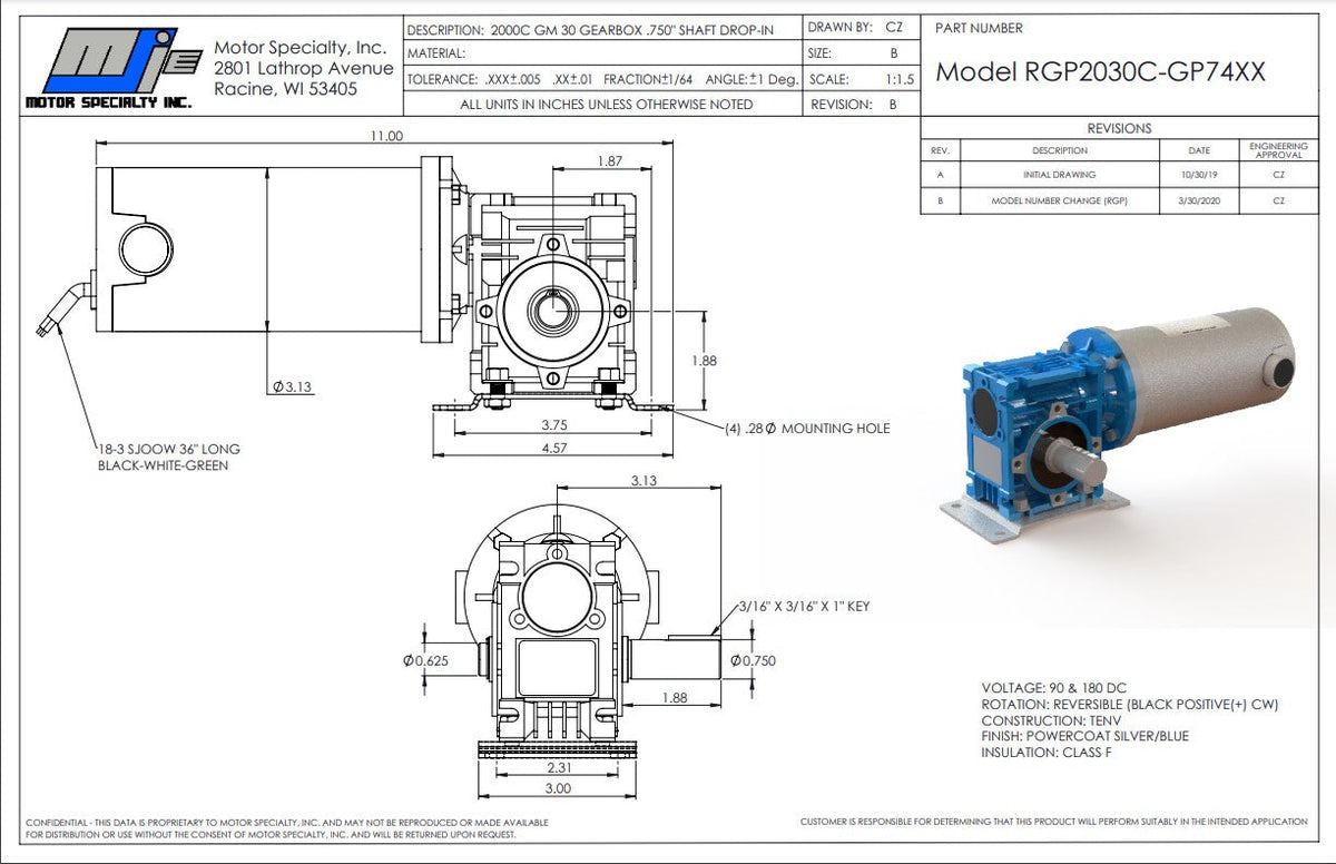 Motor Specialty - GP7405 – Elektrotek Distributors